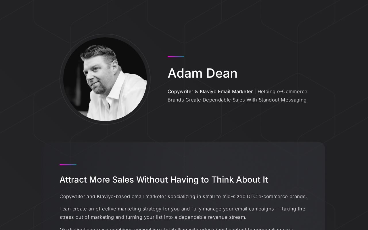 Adam Dean Copy Co.